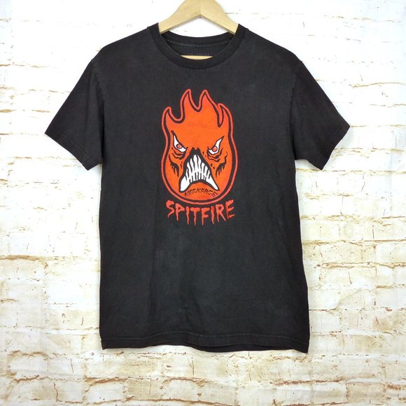 Spitfire | Shirts | Spitfire Neckface Logo T Shirt Mens M Black ...